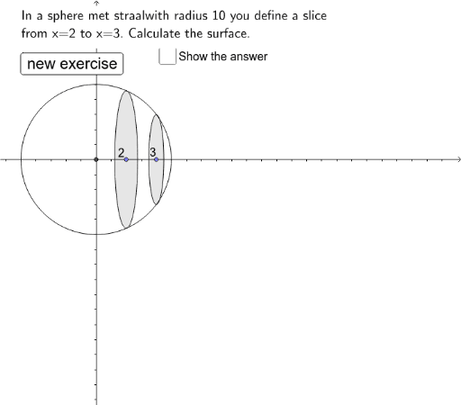 slice of a sphere – GeoGebra