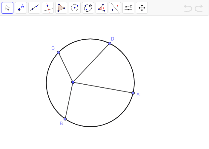 Circles and triangles – GeoGebra