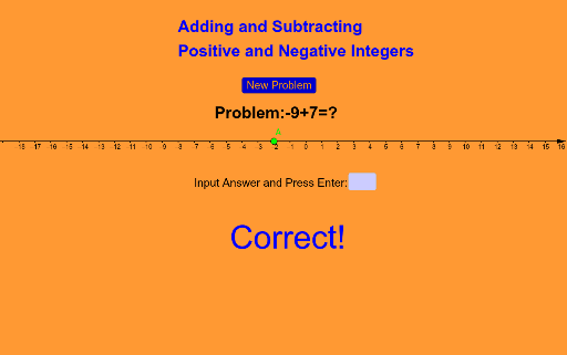 Project-Adding and Subtracting Integers – GeoGebra