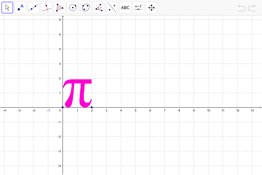 Pi transformation starter – GeoGebra