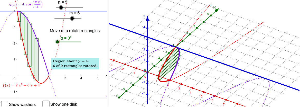 Volume of revolution--washers – GeoGebra