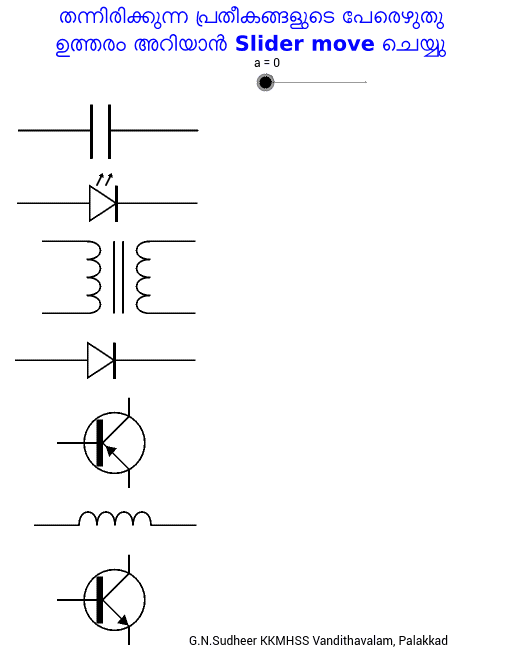 Electronic symbol – GeoGebra