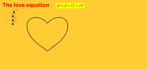 The Love Equation – GeoGebra
