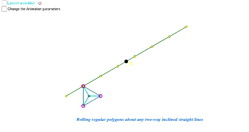 Rolling regular polygons – GeoGebra