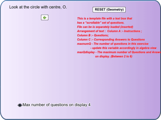 Template for Scrollable Question and Answer Text Box – GeoGebra