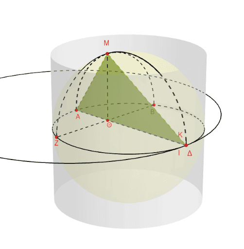 Historical reconstruction of Archytas' proof – GeoGebra