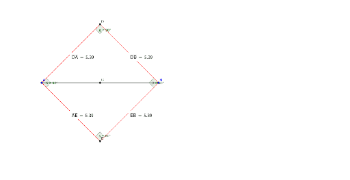 CUADRADO DADO SU DIAGONAL – GeoGebra