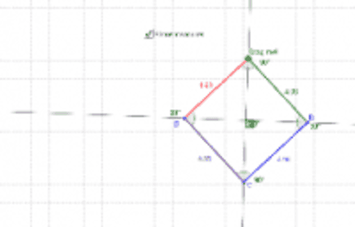 Rhombus diagonal – GeoGebra