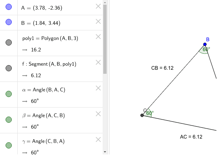 Equilateral Triangle Angle Relationships – GeoGebra
