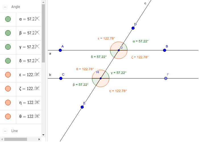 Angles and Transversals – GeoGebra