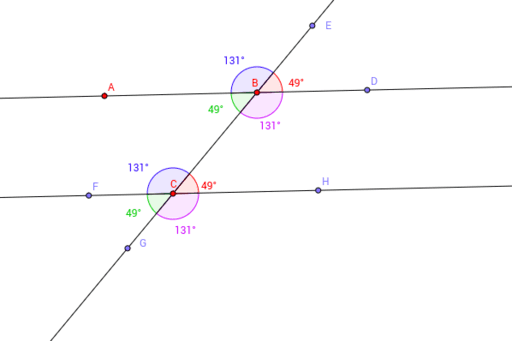 Parallel Lines And Transversals Geogebra