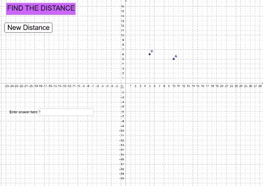 Distance Formula on a Coordinate Plane – GeoGebra