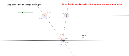 Angle Relationships Intro. – GeoGebra