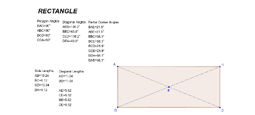 Rectangle - measurements – GeoGebra