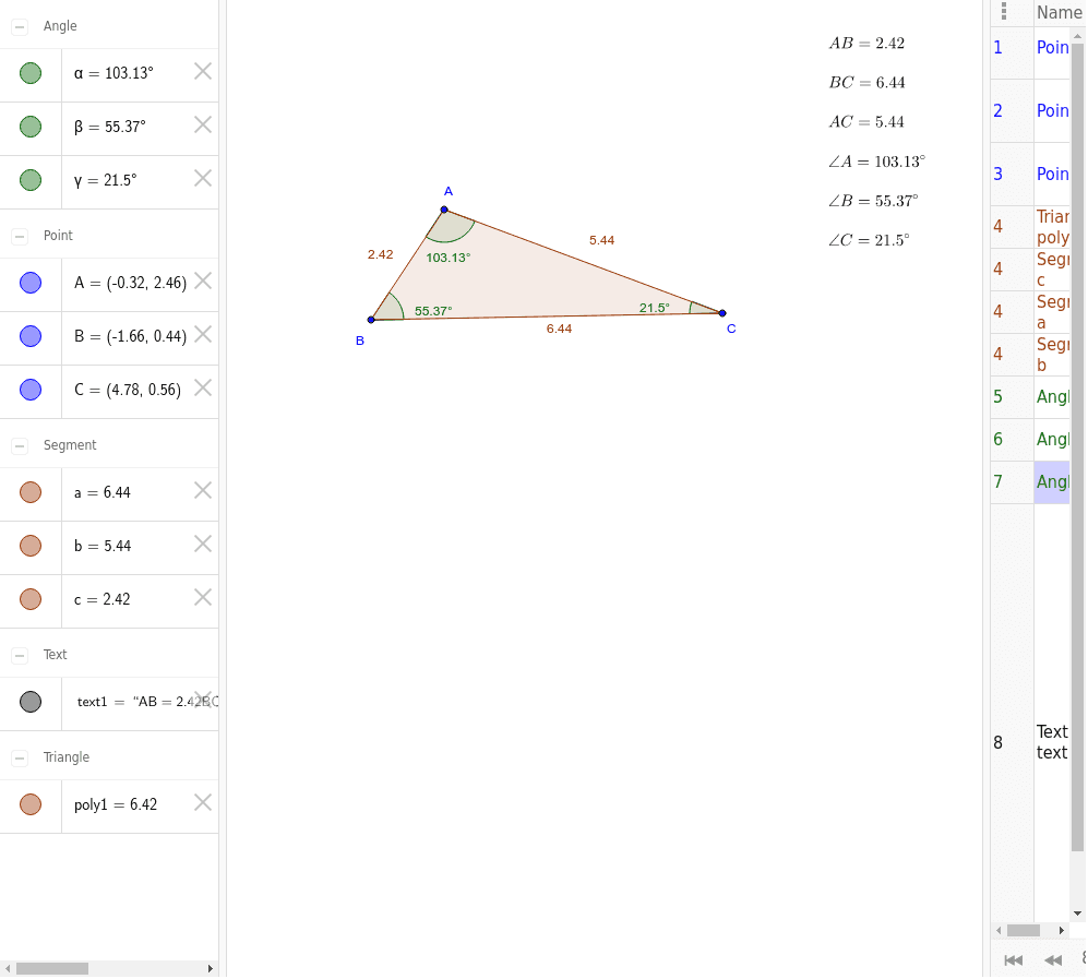 Triangles_Experiment11 – GeoGebra