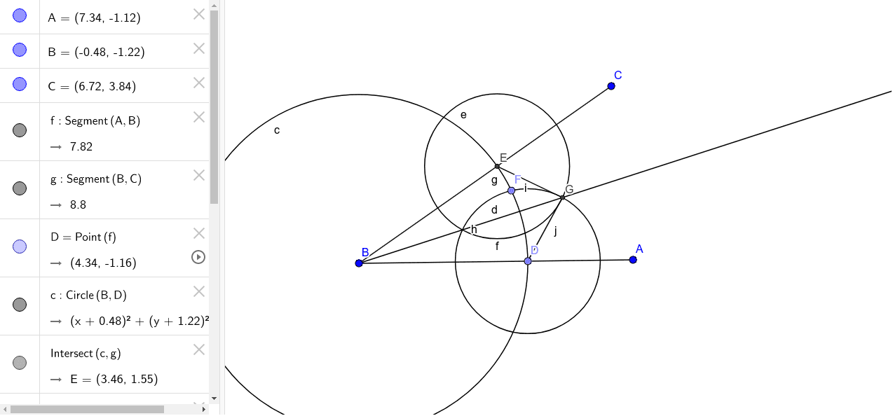 Bisect an Angle – GeoGebra