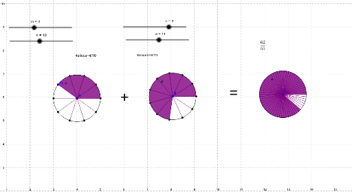 the sum of pie wheel – GeoGebra
