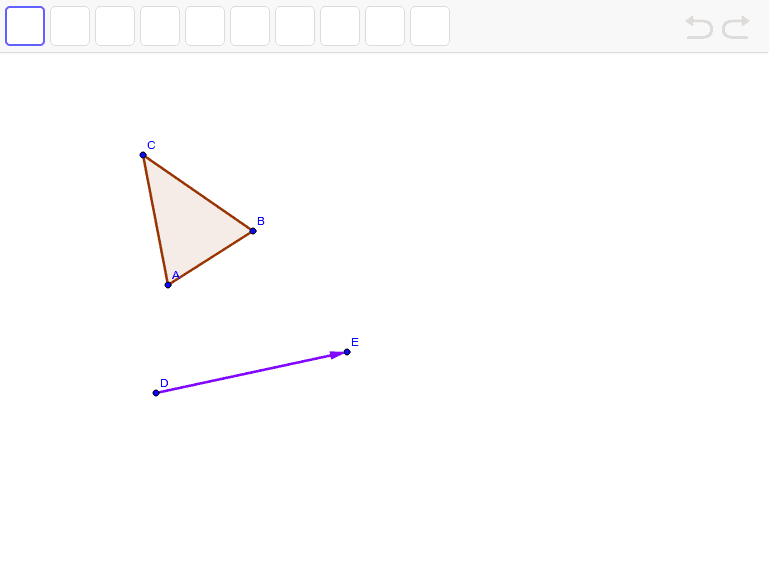 Translation Construction – GeoGebra