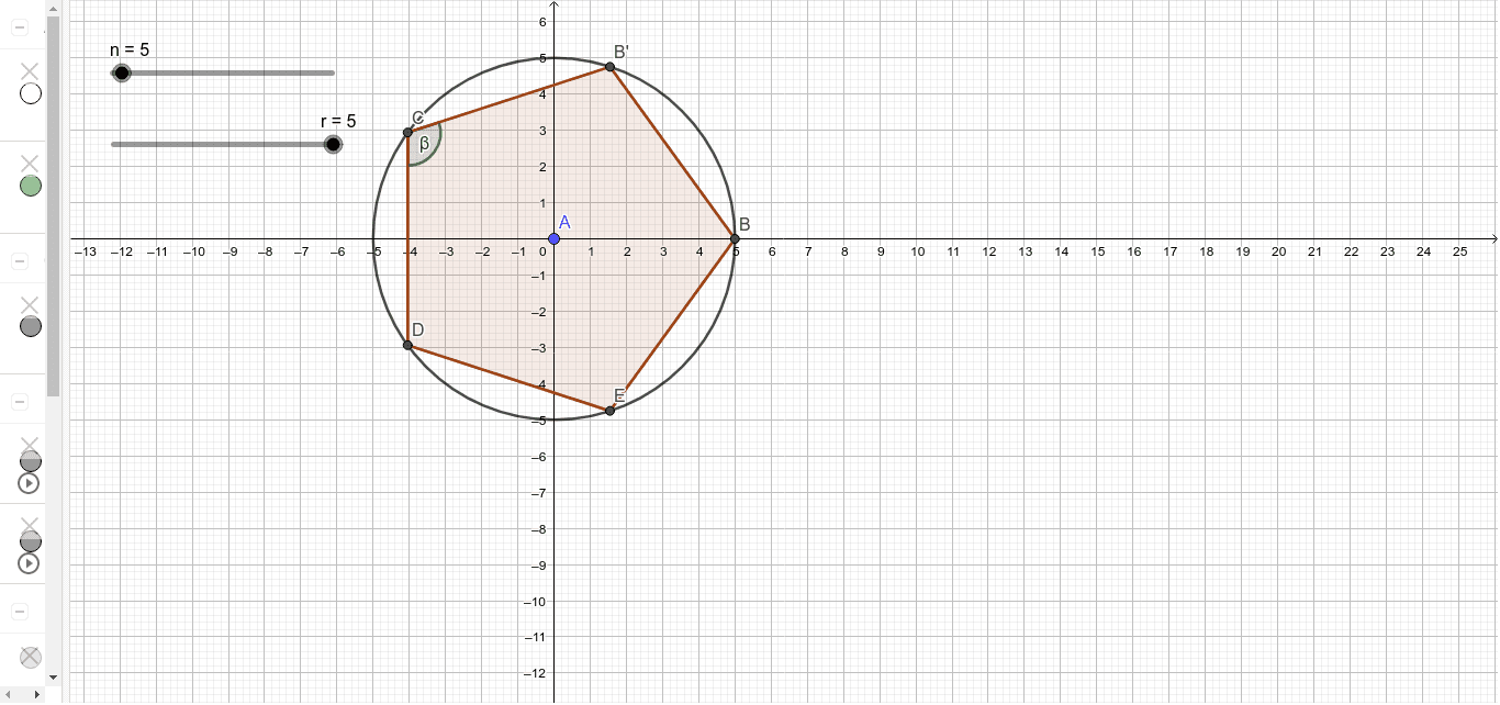 Approximating Circle By Polygon Geogebra