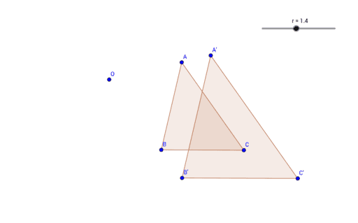 Dilating a triangle – GeoGebra