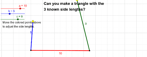 Triangle Inequality Exploration – GeoGebra