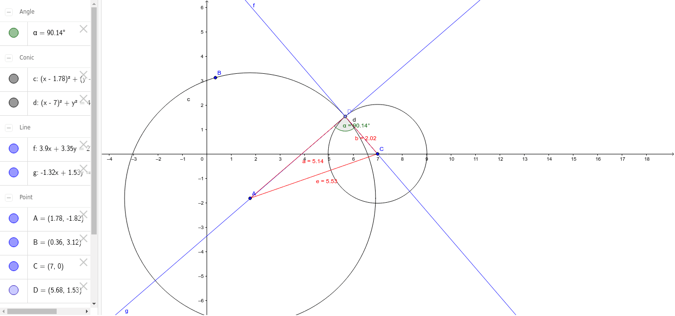 Orthogonal Circles – GeoGebra
