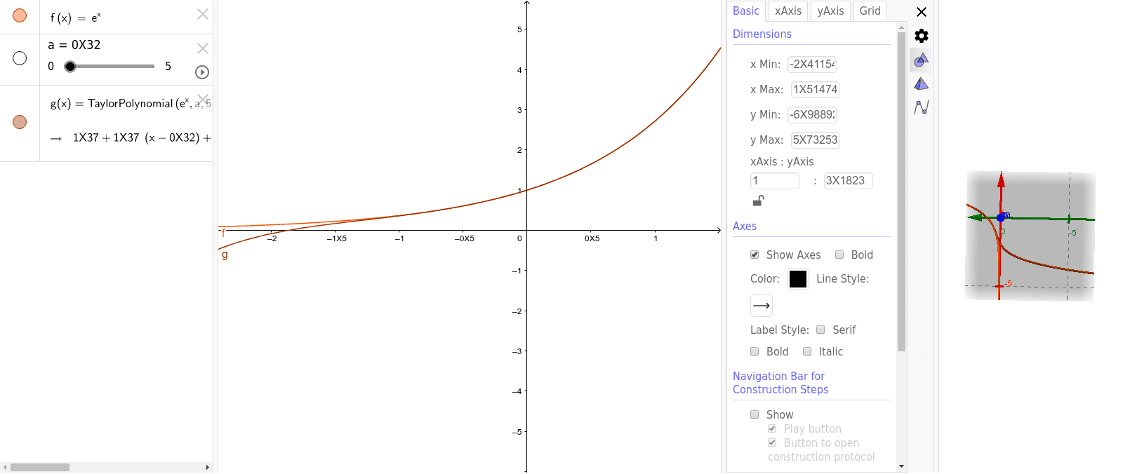 exponential series – GeoGebra