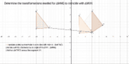 Multiple Transformations to Congruence – GeoGebra