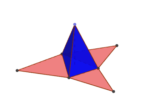 Triangular piramid (unfold) – GeoGebra