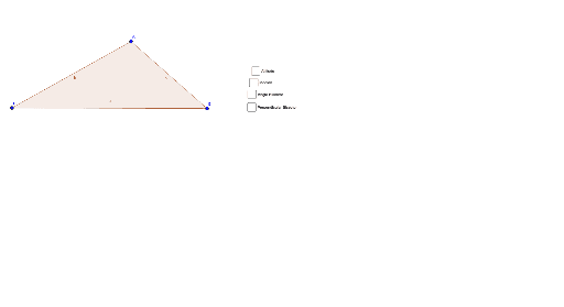 Unit four Geogebra Sketch lines of a triangle check boxes – GeoGebra