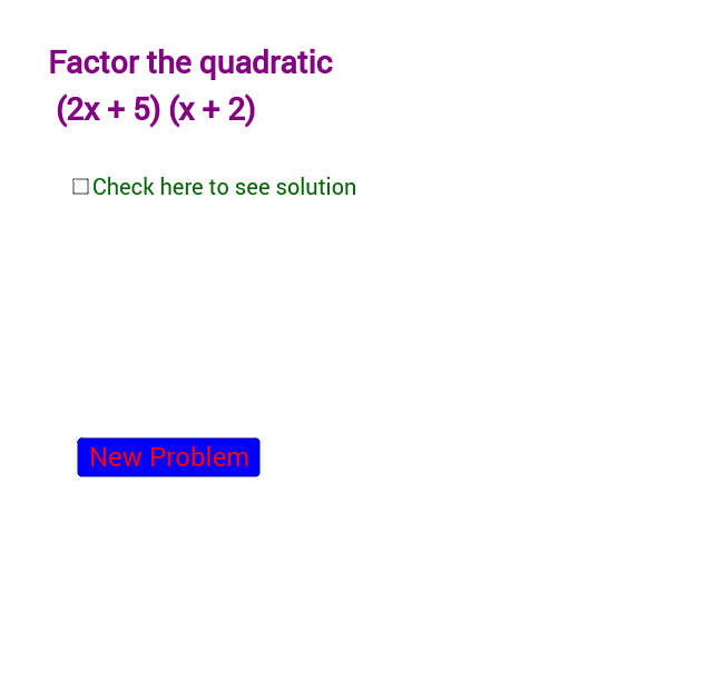 Factoring Fun – GeoGebra