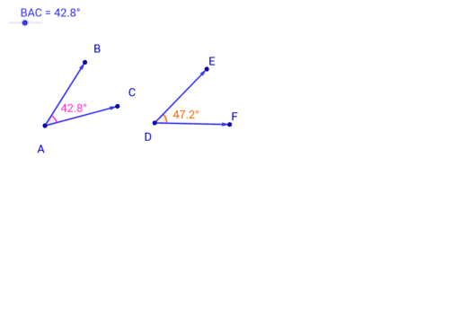 Complementary Angles – GeoGebra