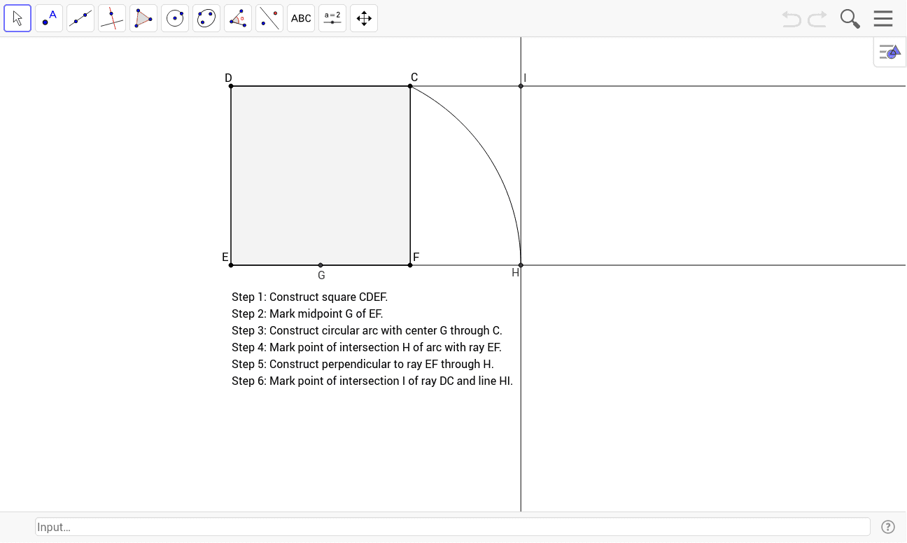 The Golden Rectangle – GeoGebra