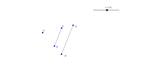 Dilating a line segment – GeoGebra