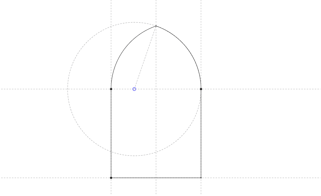 Gothic Arch Geometry – GeoGebra