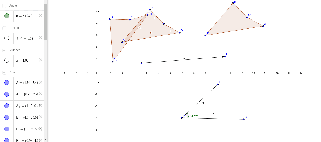 Transformation Geometry – GeoGebra