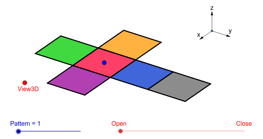 Patterns of a cube – GeoGebra