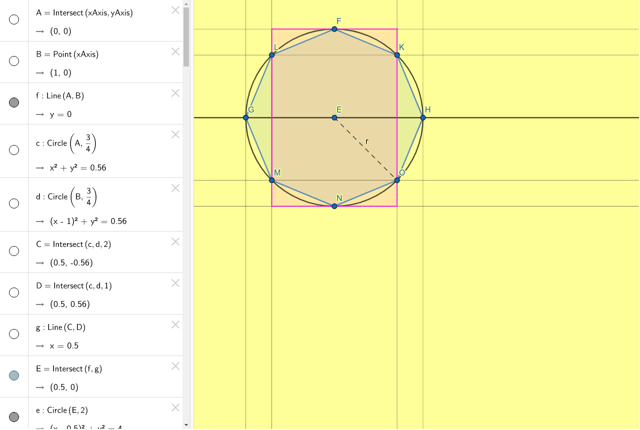 Area Of Regular Octagon