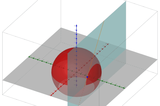 Tangent line to a Sphere – GeoGebra