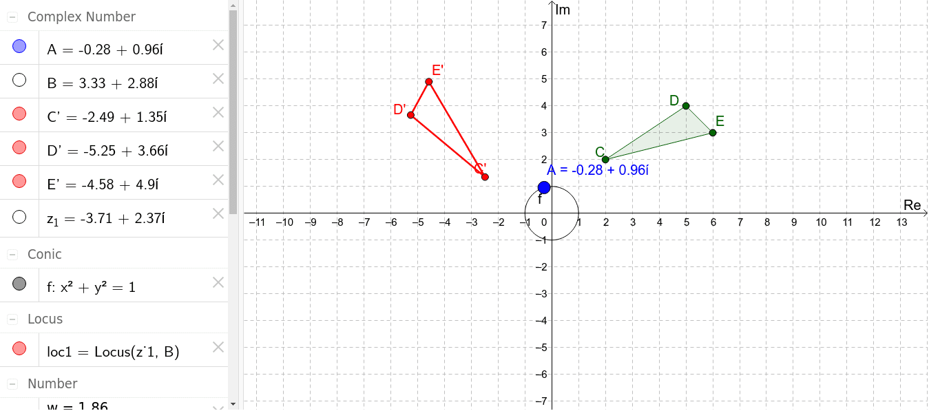 complex rotation – GeoGebra