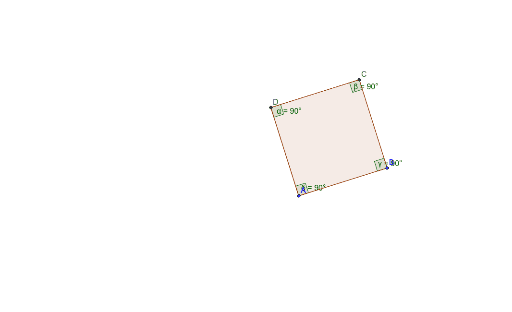 Square example – GeoGebra