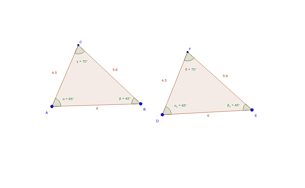 AAA Similarity – GeoGebra