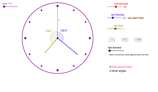 Clock – GeoGebra