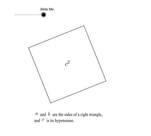 Dynamic Pythagorean Theorem – GeoGebra