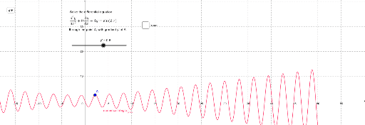 Second order DE using SolveODE – GeoGebra