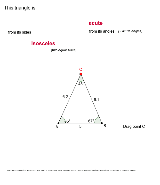 Classifying Triangles – GeoGebra