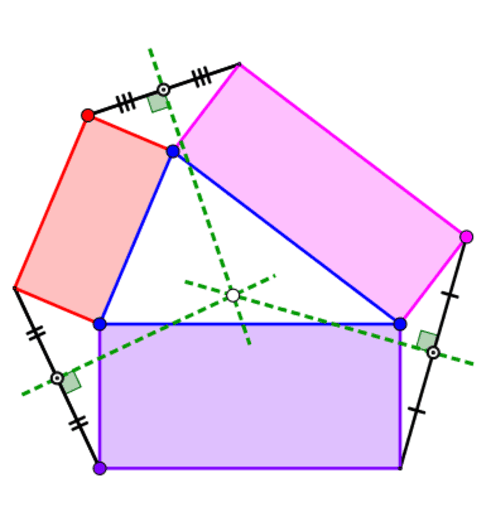 #73 Rectangles on triangle – GeoGebra