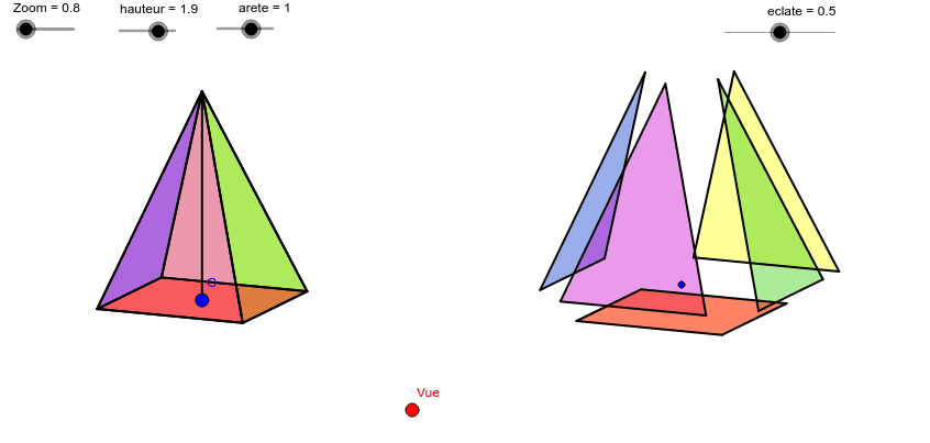 Pyramid Exploded – GeoGebra