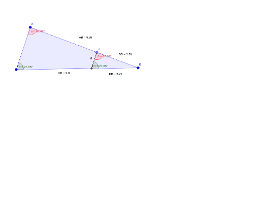 Similar overlapping triangles – GeoGebra