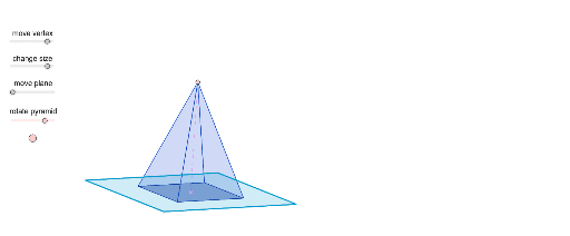 Cross Section of a rectangular pyramid – GeoGebra